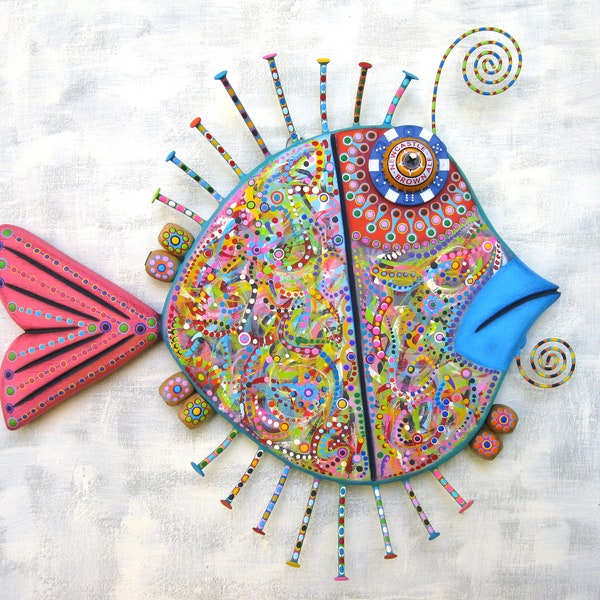 Whimsical Fish Art - Etsy