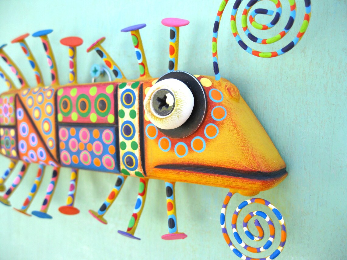 Handmade Fish Wall Art, 'artsy Sardine', Found Object Sculpture, Wood ...