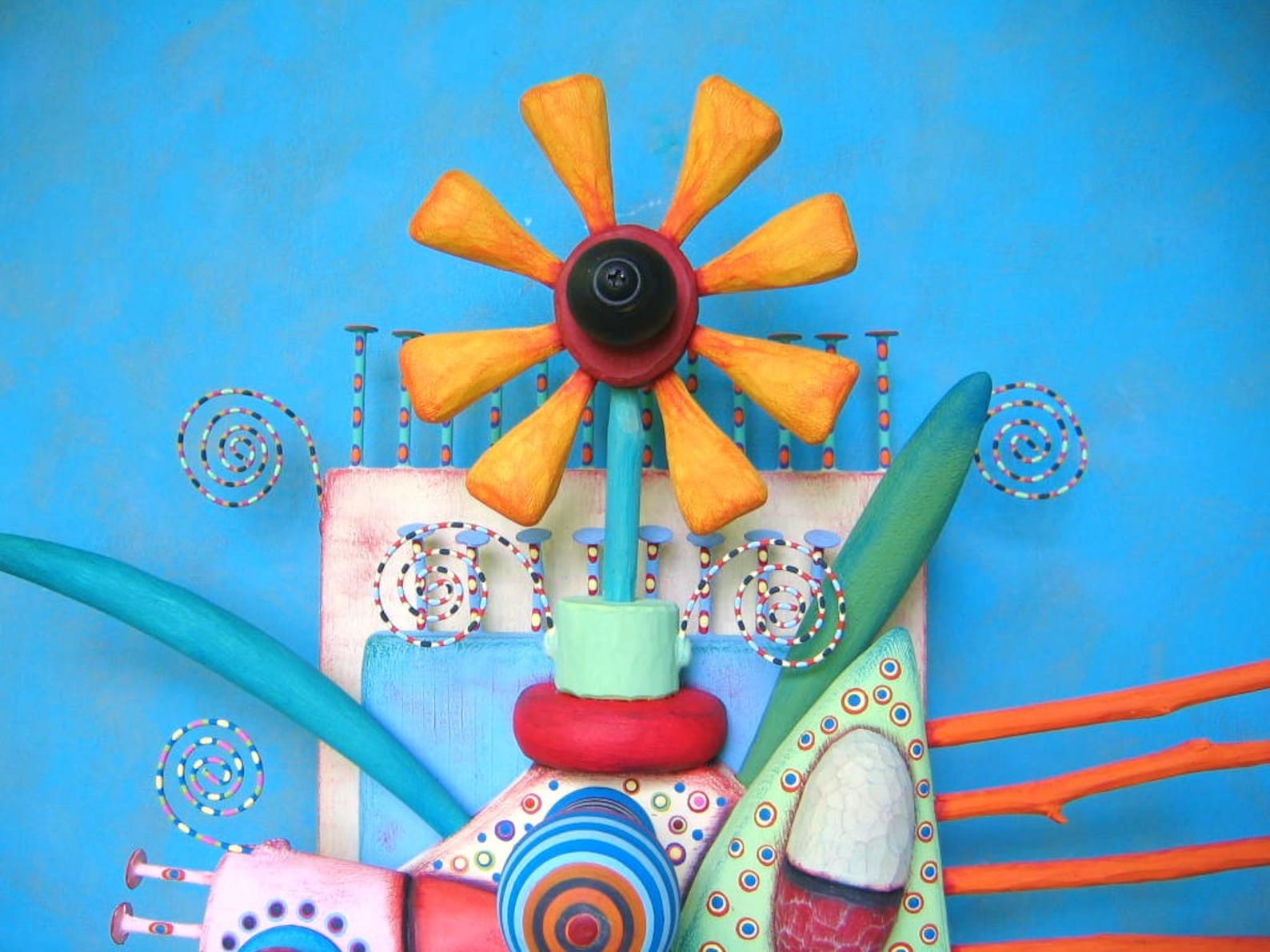 Wild Daisy Found Object Wall Sculpture Wood Carving - Etsy