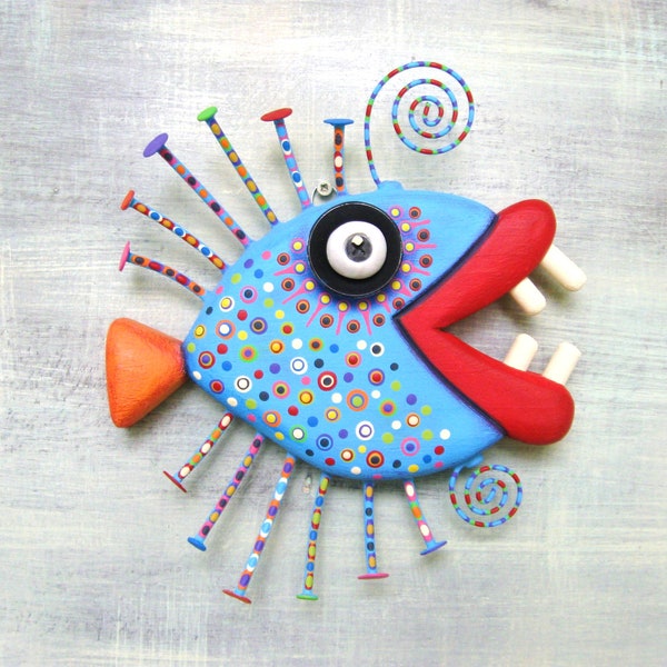 Whimsical Fish Art - Etsy