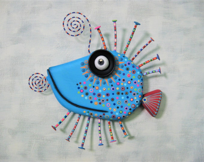 Blue Bluegill MADE to ORDER Fish Wall Art Fish Carving - Etsy