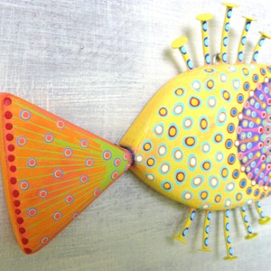 Golden Sunfish, MADE to ORDER, Fish Wall Art, Fish Carving, Found ...