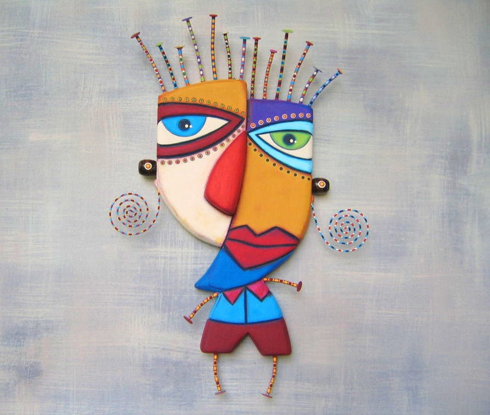 Pablo MADE to ORDER Abstract Wall Art Figure Carving Art - Etsy