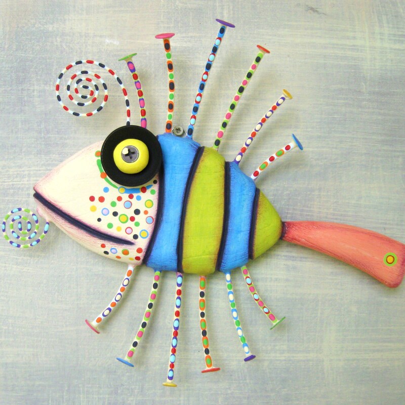 Whimsical Fish Art - Etsy