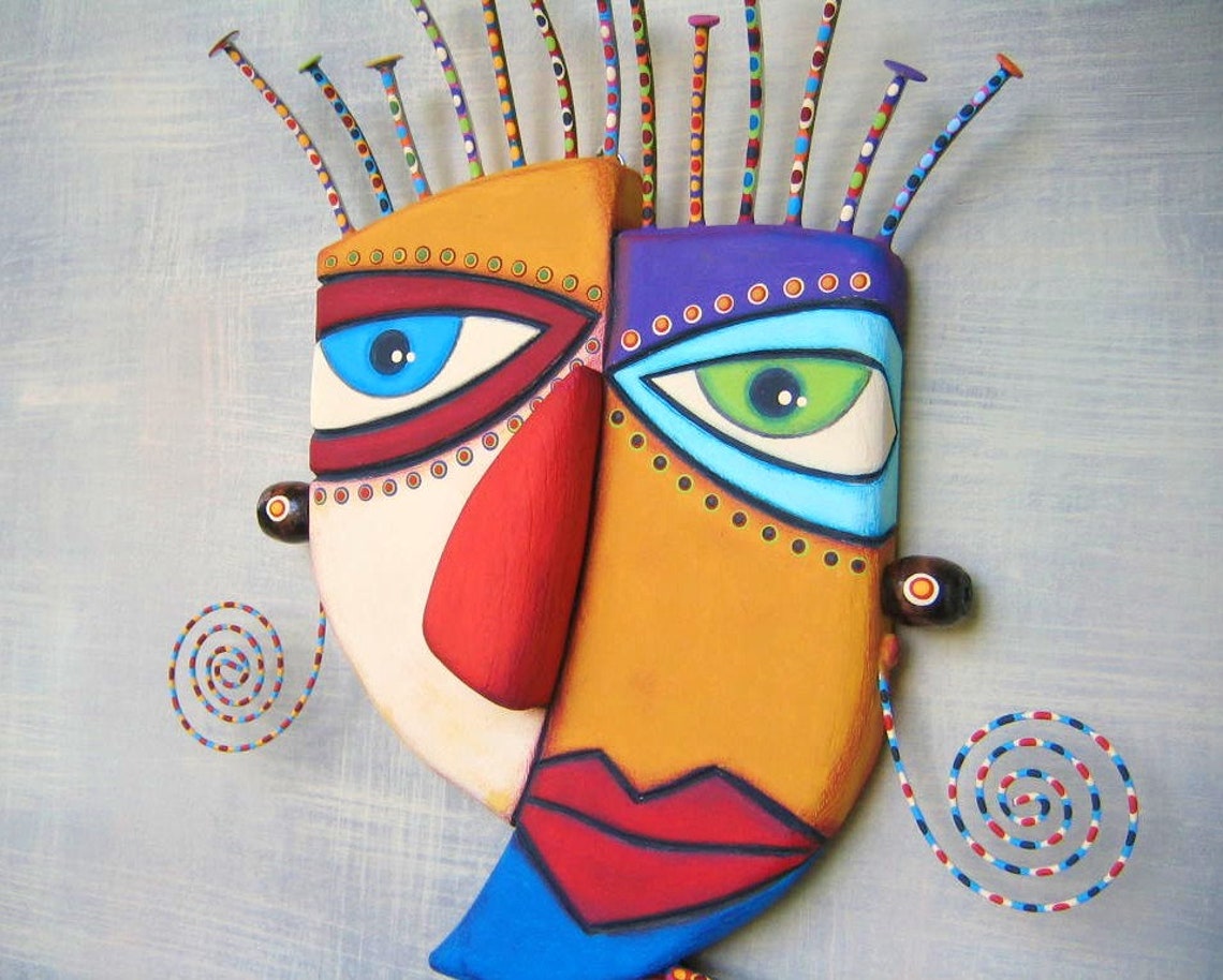 Pablo MADE to ORDER Abstract Wall Art Figure Carving Art - Etsy