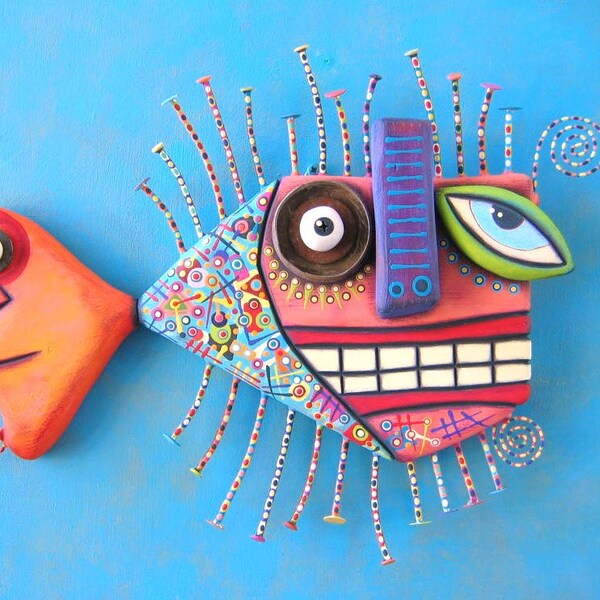 Abstract Fish Art - Etsy