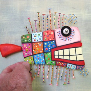 Twisted Trout, MADE to ORDER, Fish Wall Art, Found Object Fish ...