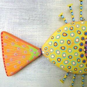 Golden Sunfish, MADE to ORDER, Fish Wall Art, Fish Carving, Found ...