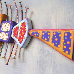 Whimsical Wall Art, MADE to ORDER, 'bone Fish', Handcrafted Found ...