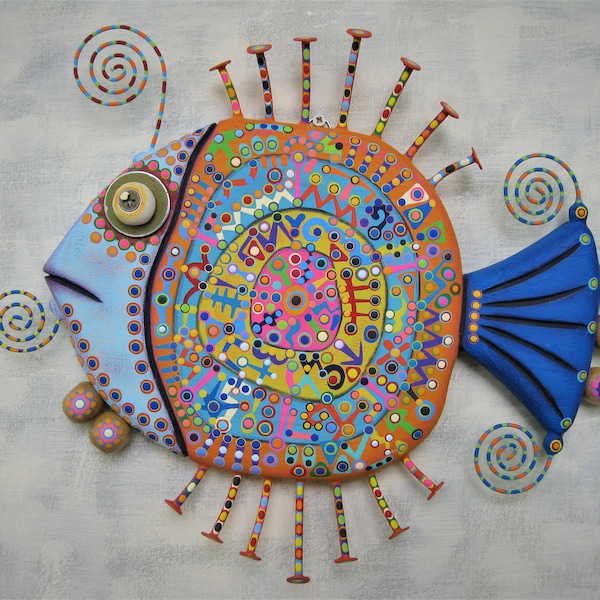 Whimsical Fish Art - Etsy