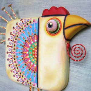 Zen Hen, MADE to ORDER, Chicken Wall Art, Found Object Chicken ...