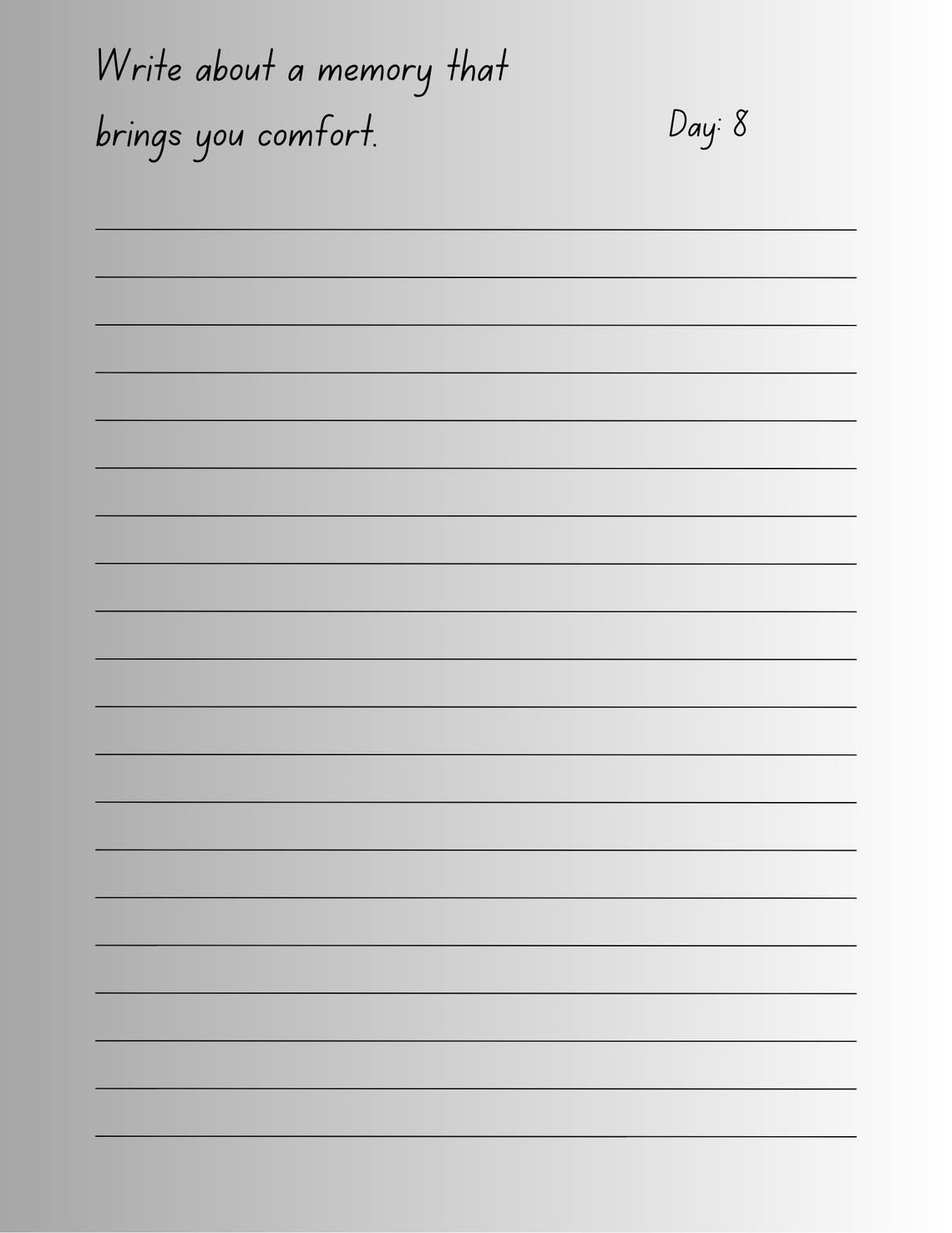 30-day Gratitude Journal Printable PDF | Daily Mindfulness and Self ...