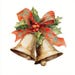 16 Christmas Bell Clipart: Golden Watercolor Jingle Bells (digital ...