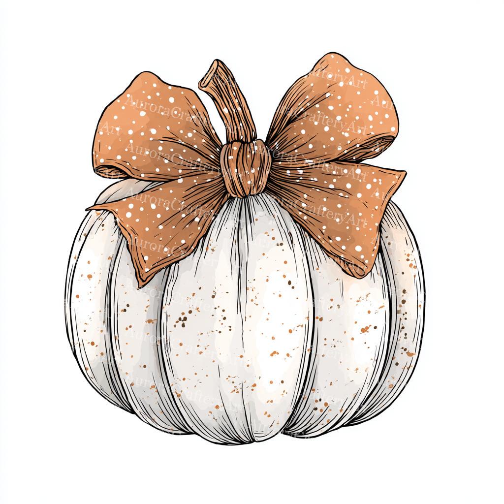 15 Fall Pumpkins Clipart, Autumn Watercolor Thanksgiving Art Halloween ...