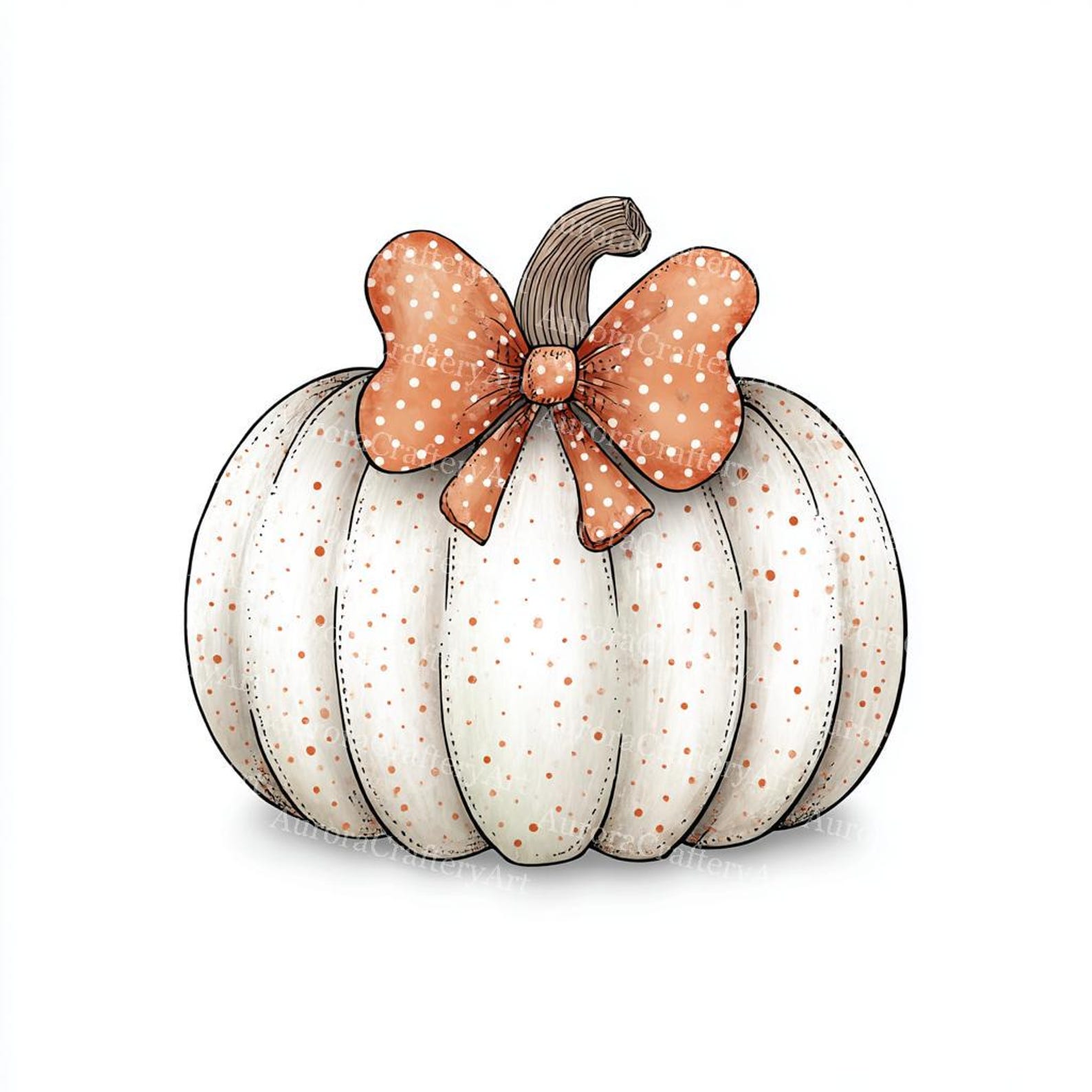 15 Fall Pumpkins Clipart, Autumn Watercolor Thanksgiving Art Halloween ...