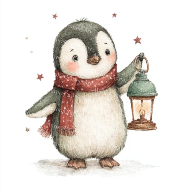 21 Cute Christmas Clipart, Penguin, Reindeer, Snowman, Unicorn ...
