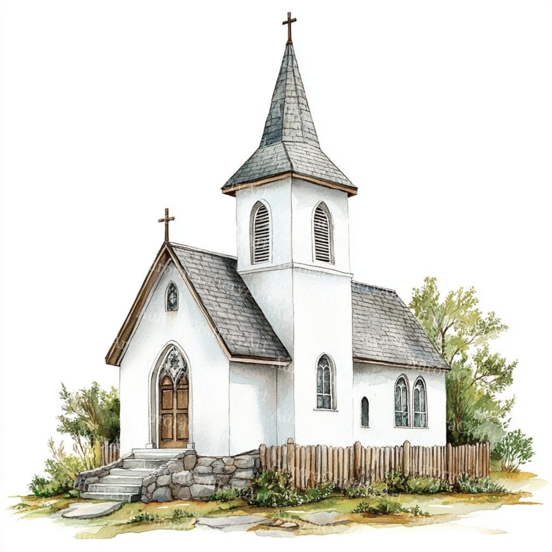 17 Church Clipart, Christian, Religious Art, Faith Based Illustration ...