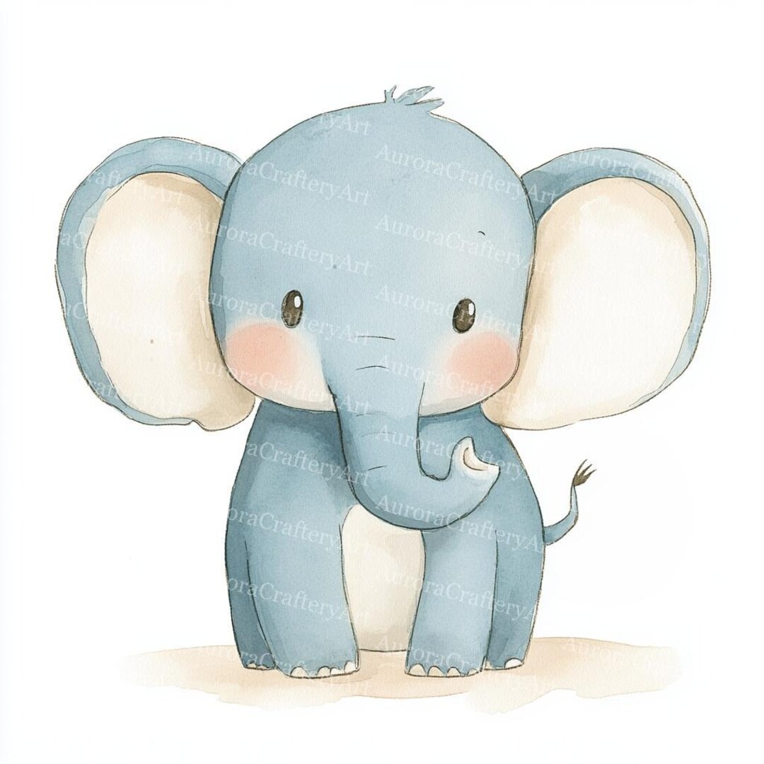 17 Safari Animals Clipart, Jungle Animals Graphics, Elephant Rhino ...