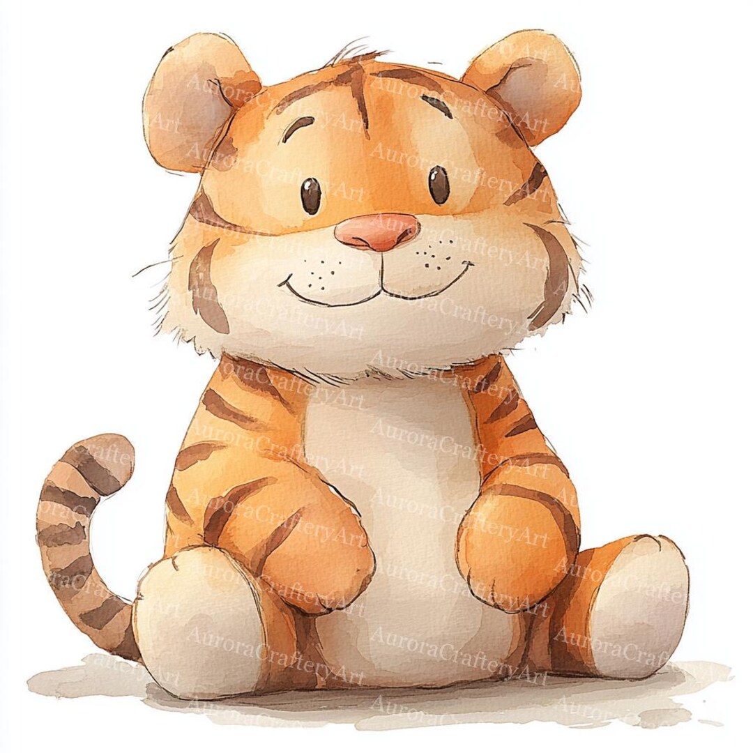 16 Safari Animals Clipart, Jungle Animals Graphics, Lion Tiger Giraffe ...
