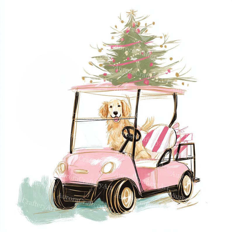 21 Dog With Christmas Tree Clipart, Hand Drawing Christmas Dog, Dog ...