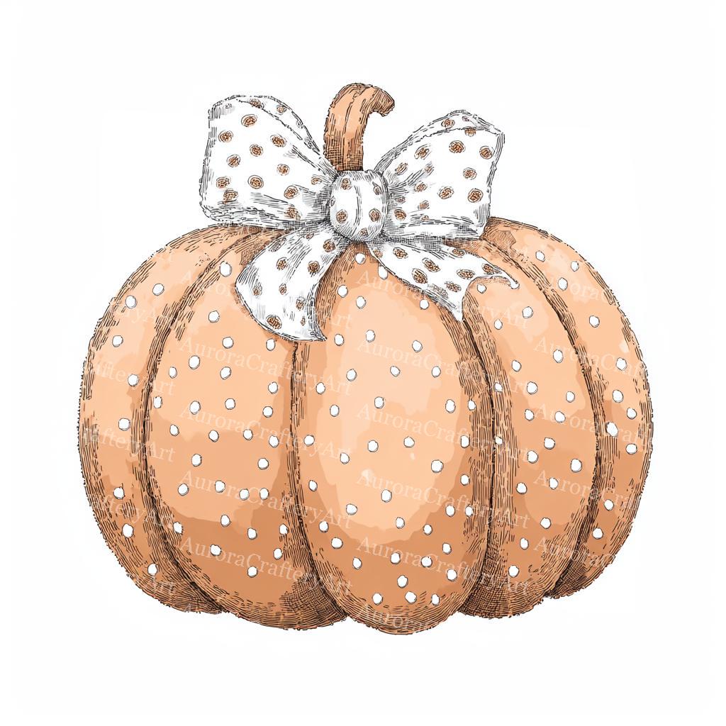 15 Fall Pumpkins Clipart, Autumn Watercolor Thanksgiving Art Halloween ...