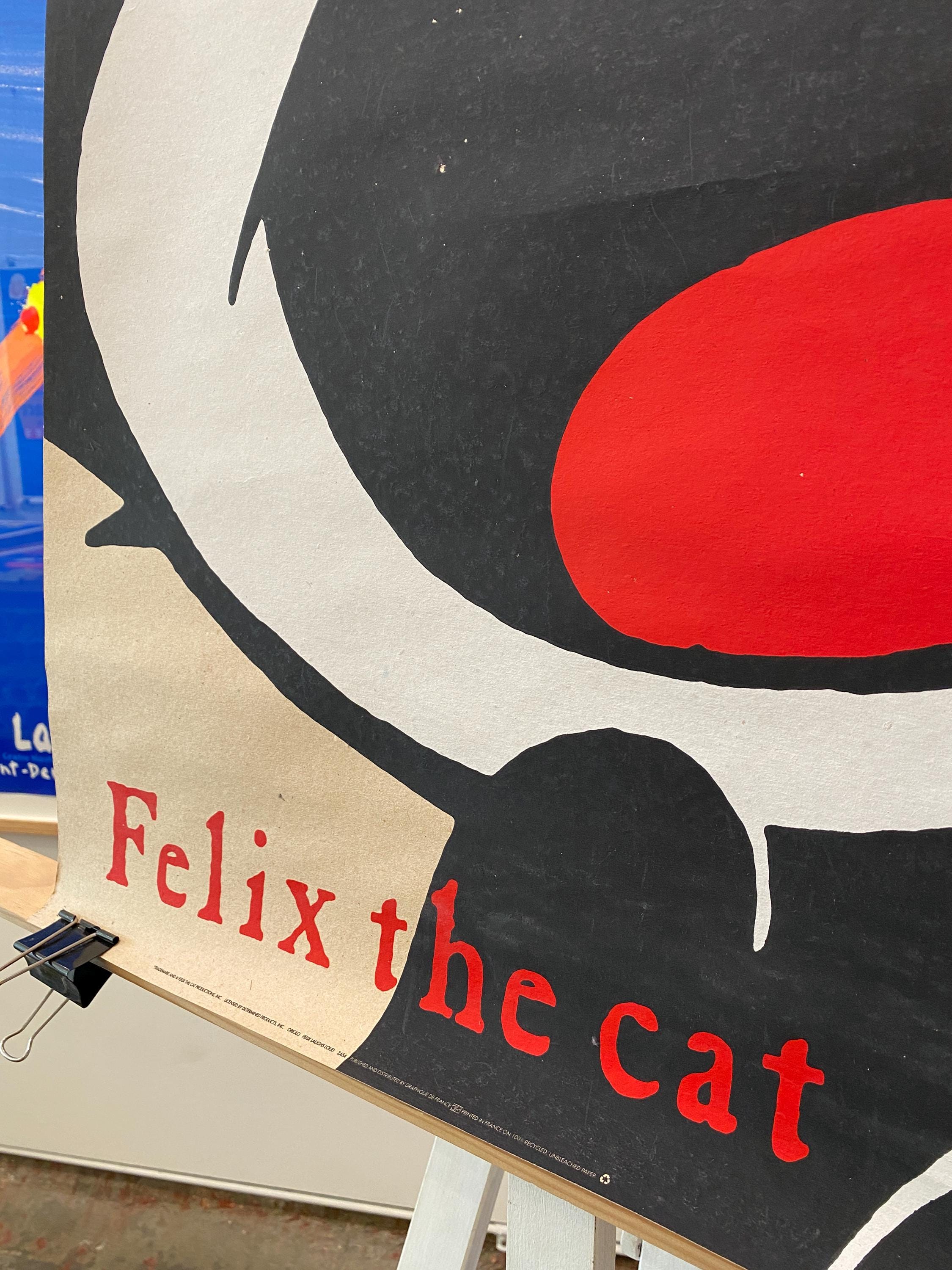 Original Vintage Poster, 'felix the Cat' Printed on 100% Recycled Paper ...