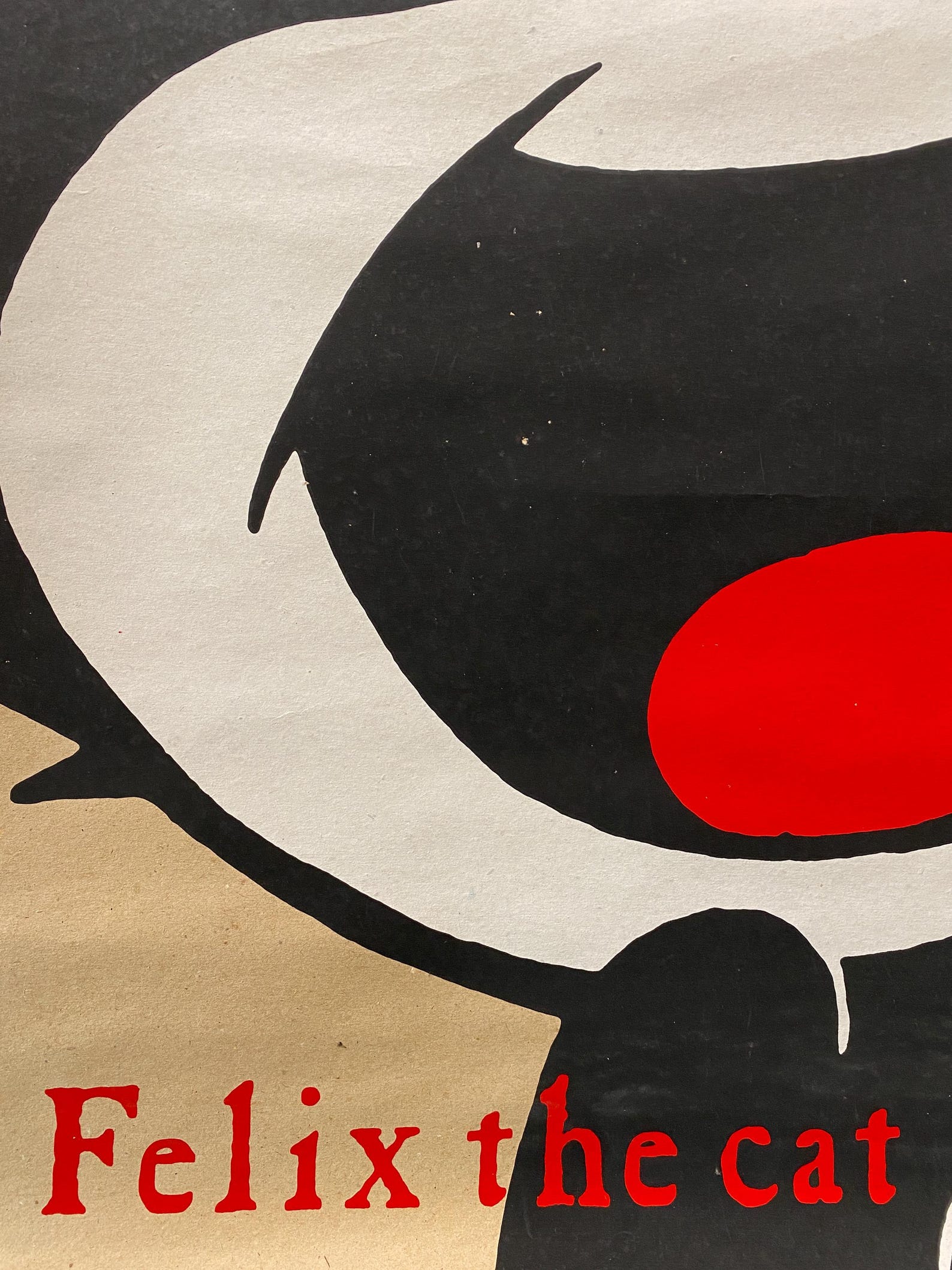 Original Vintage Poster, 'felix the Cat' Printed on 100% Recycled Paper ...
