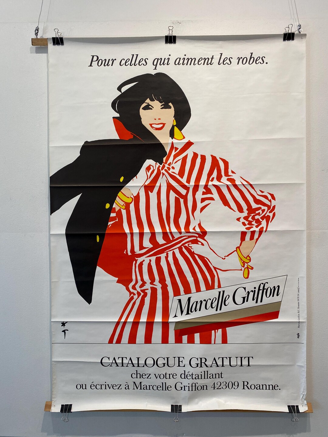 Original Vintage Poster, Marcelle Griffon 'catalogue Gratuit' by RENE ...