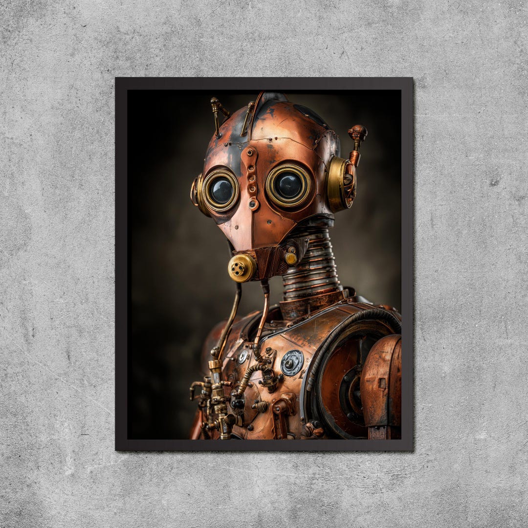 Poster La Maison Du Robot – Steam Punk Poster, Portrait of a Vintage ...