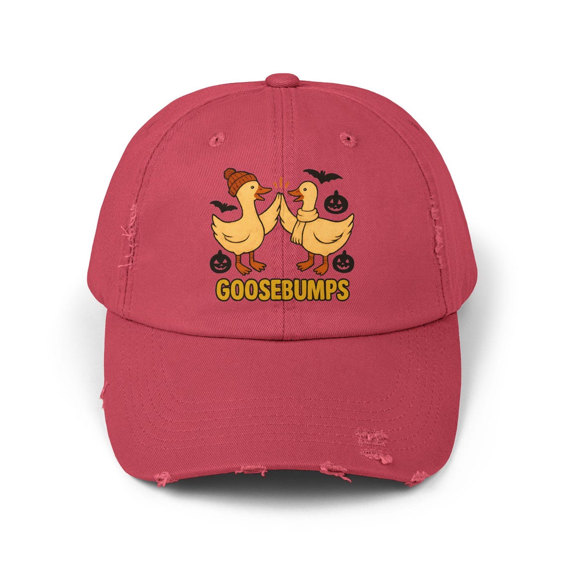 Goose Bumps Distressed Cap, Halloween Hat, Cartoon Cap, Fun Gift for ...