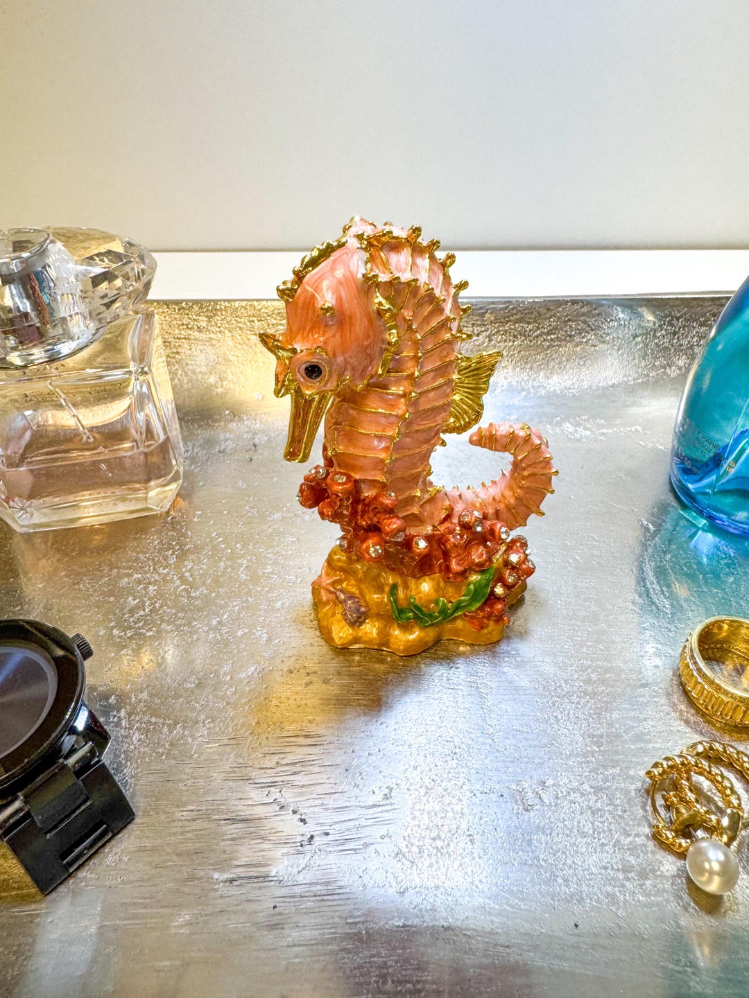 Whimsical Seahorse Trinket Box - Etsy