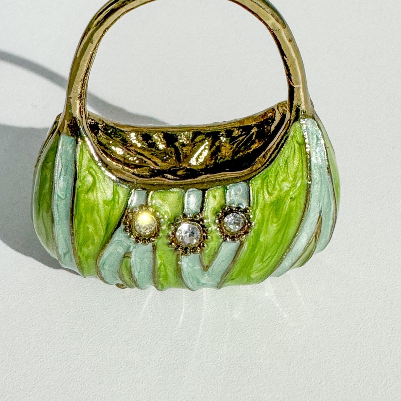 Vintage Purse Trinket Box - Etsy