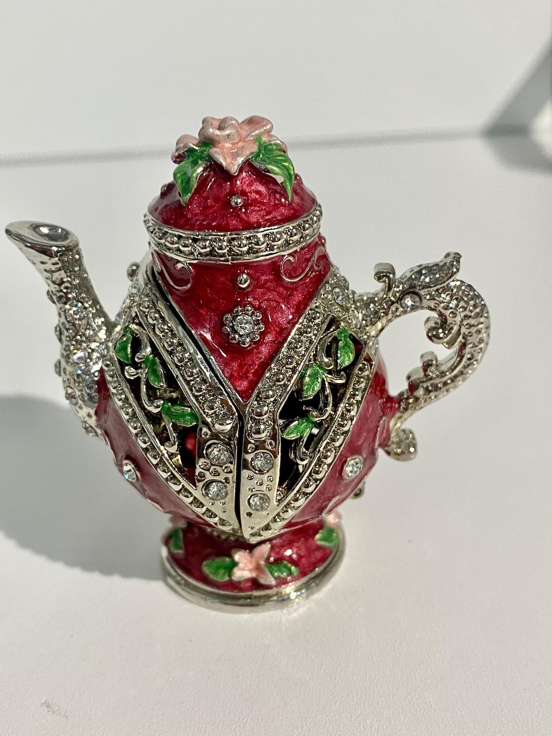 Whimsical Teapot Trinket Box - Etsy