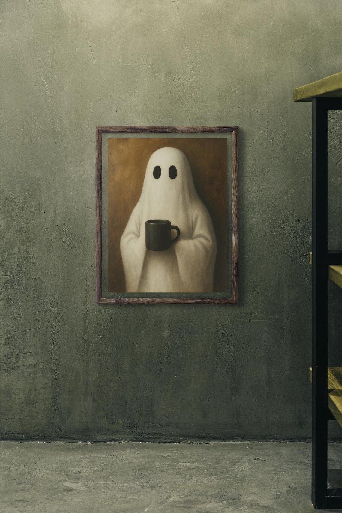 Ghost Coffee Wall Art – Haunted Happy Hour Printable – Halloween Coffee ...