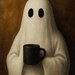 Ghost Coffee Wall Art – Haunted Happy Hour Printable – Halloween Coffee ...