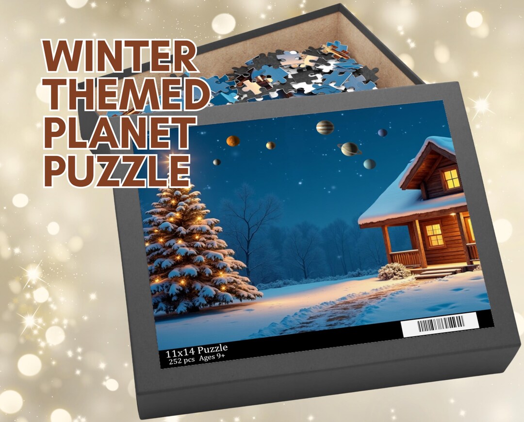Winter Wonderland Puzzle, Christmas Tree, Planets - Etsy