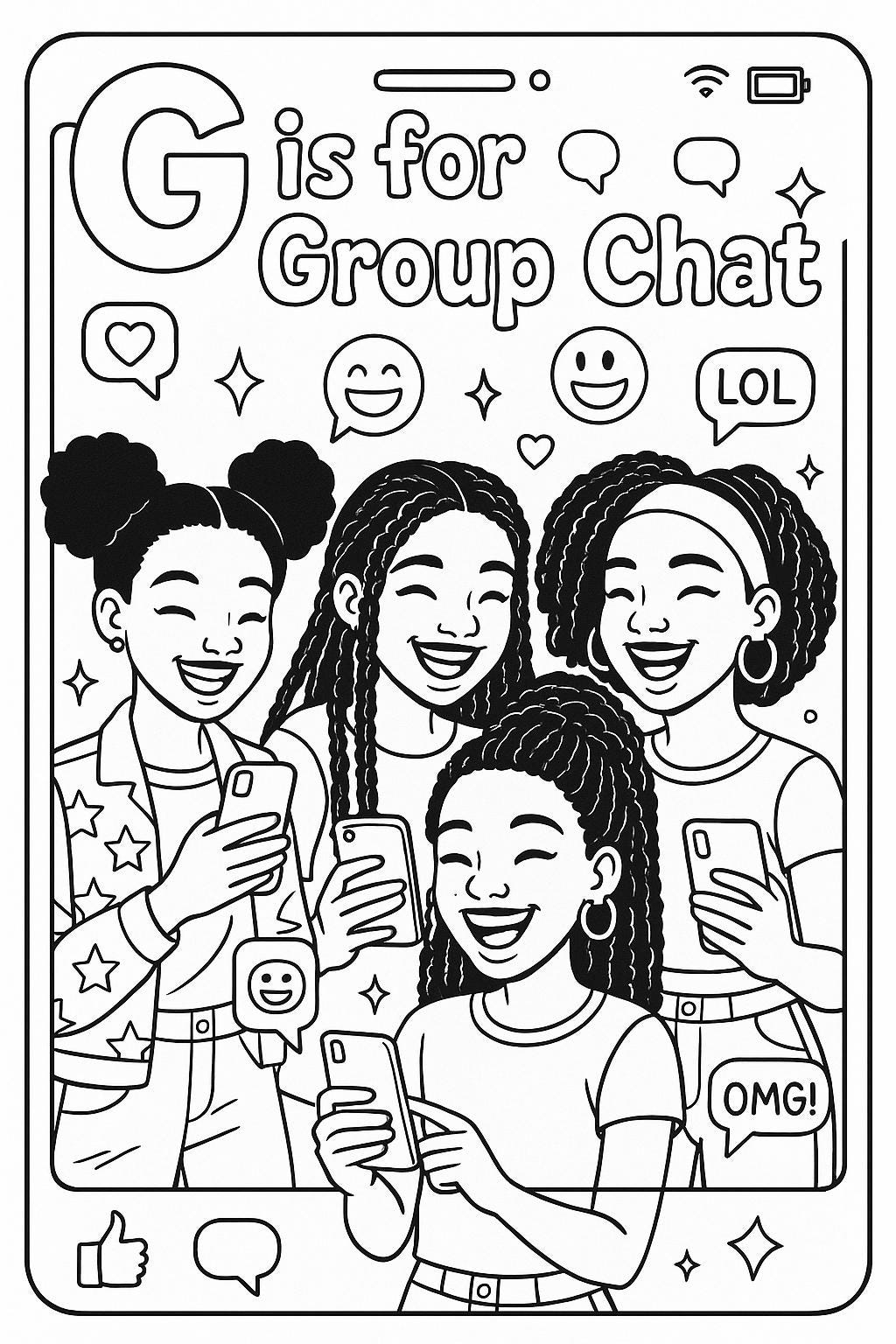 Black Joy: Black Girl Magic Coloring Book Empowering Printable Pages ...