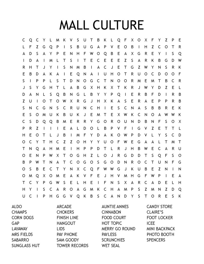 90s Vibes Word Search Book – Black Culture Puzzle, 90s Pop Culture ...