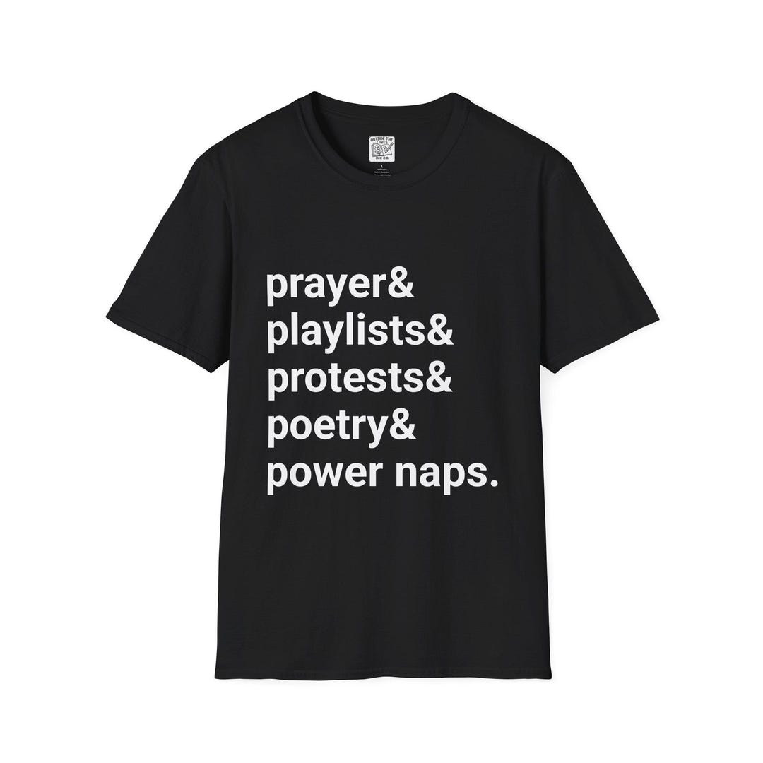 Black Woman Prayer Protest Poetry Powernap Unisex Tee, Graphic Tee ...