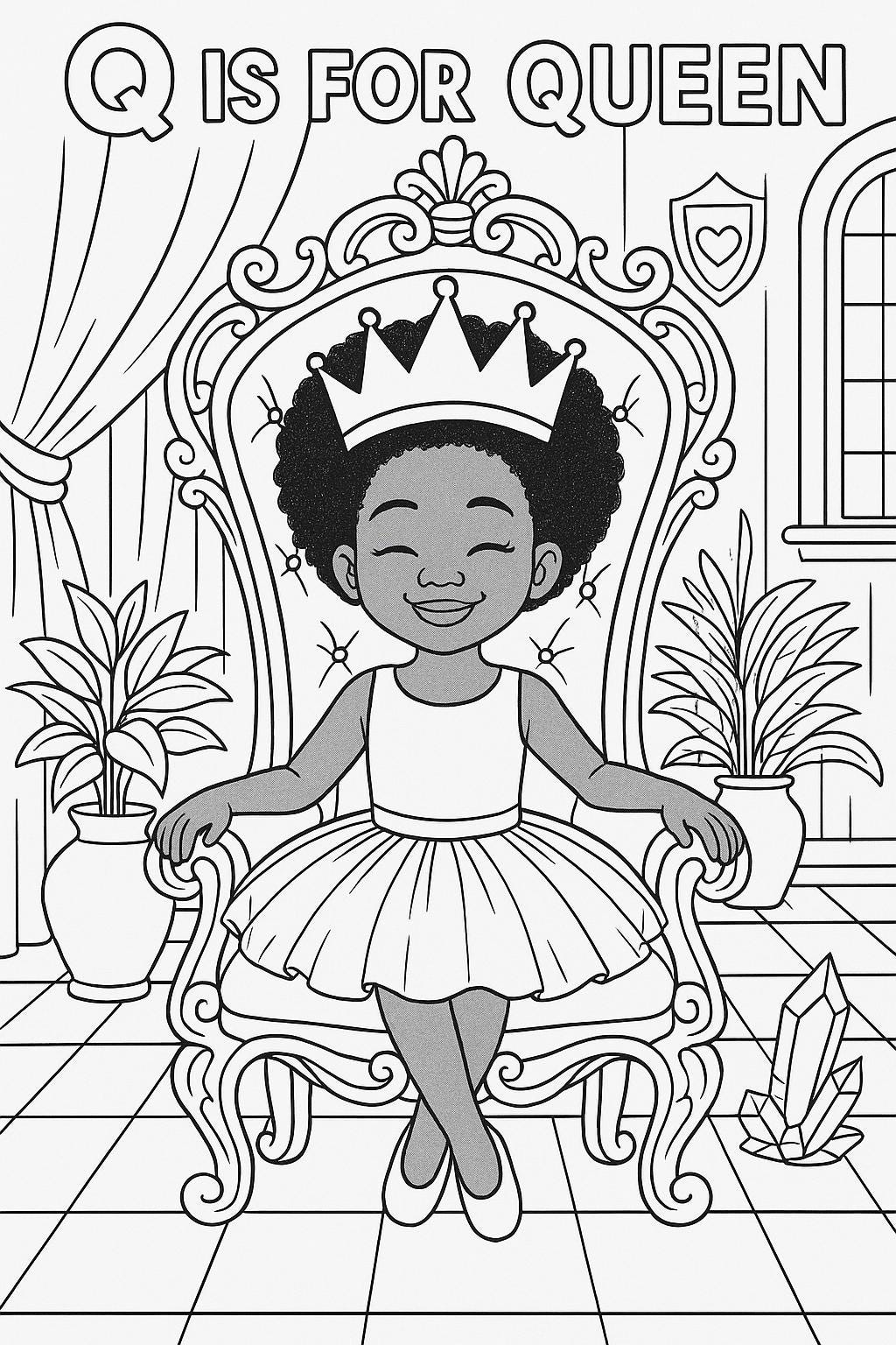 Black Joy: Black Girl Magic Coloring Book Empowering Printable Pages ...