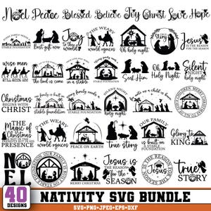 Nativity Svg,nativity Scenes Svg,christmas Svg,christmas Holy Scene Svg ...