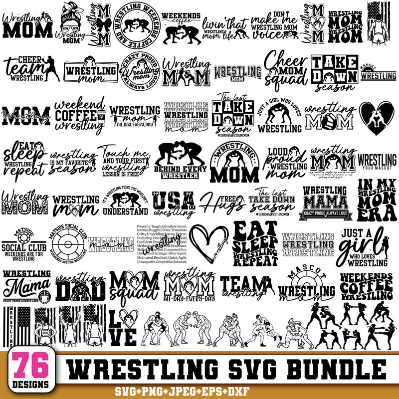 Wrestling Clip Art Svg - Etsy