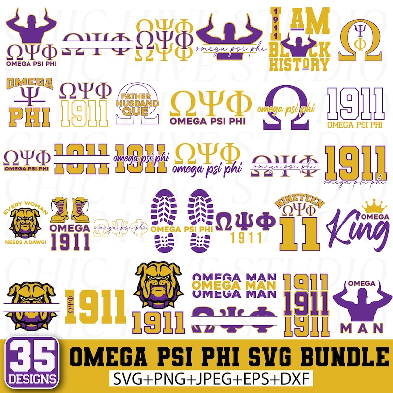 Omega Psi Phi Omega Man - Etsy