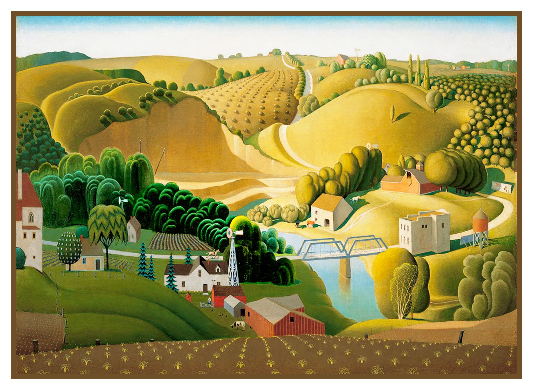 Grant Wood Landscape