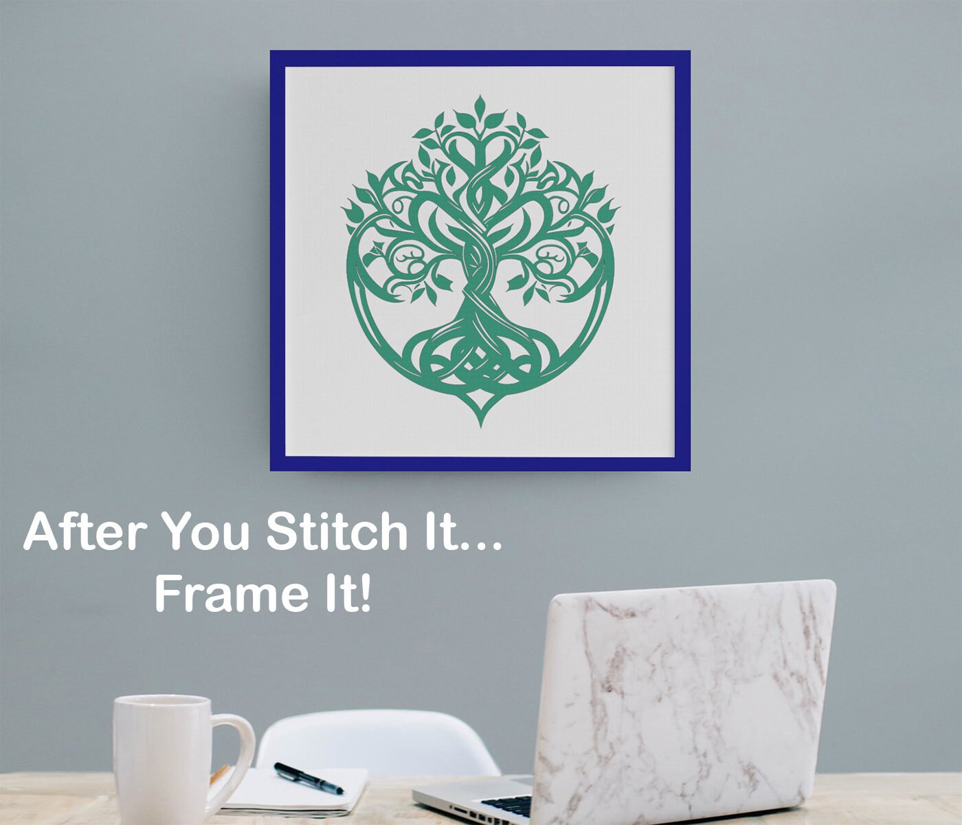 Pdf-digital Download Irish Celtic Knot Ornamental Tree of Life Counted ...