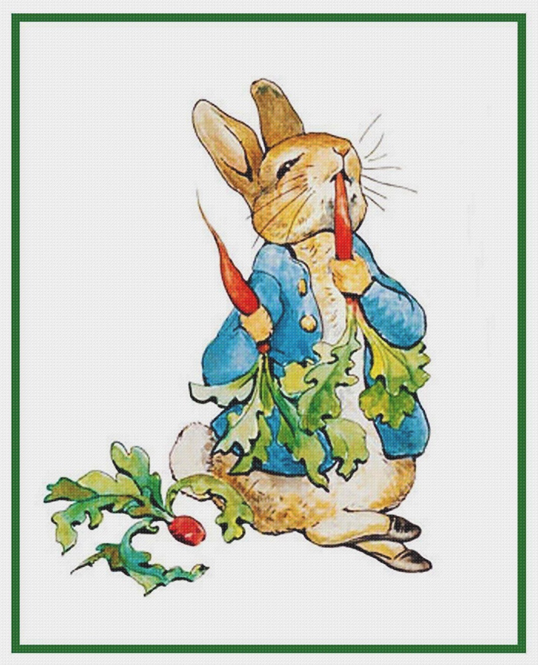 DIGITAL CHART Peter Rabbit Eats Carrots by British Artist and Author ...