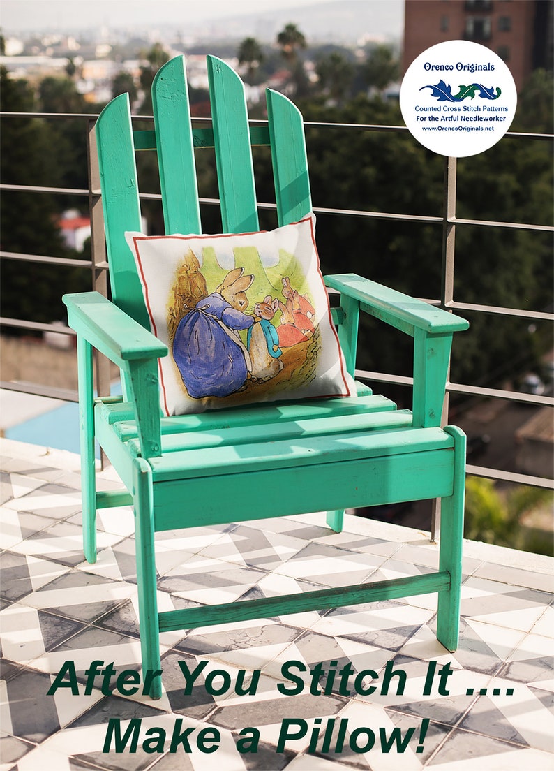 DIGITAL CHART Mama Hugs Peter Rabbit by Beatrix Potter Orenco Originals ...