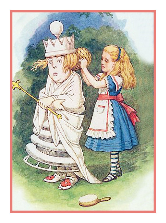 White Queen Alice In Wonderland Drawing