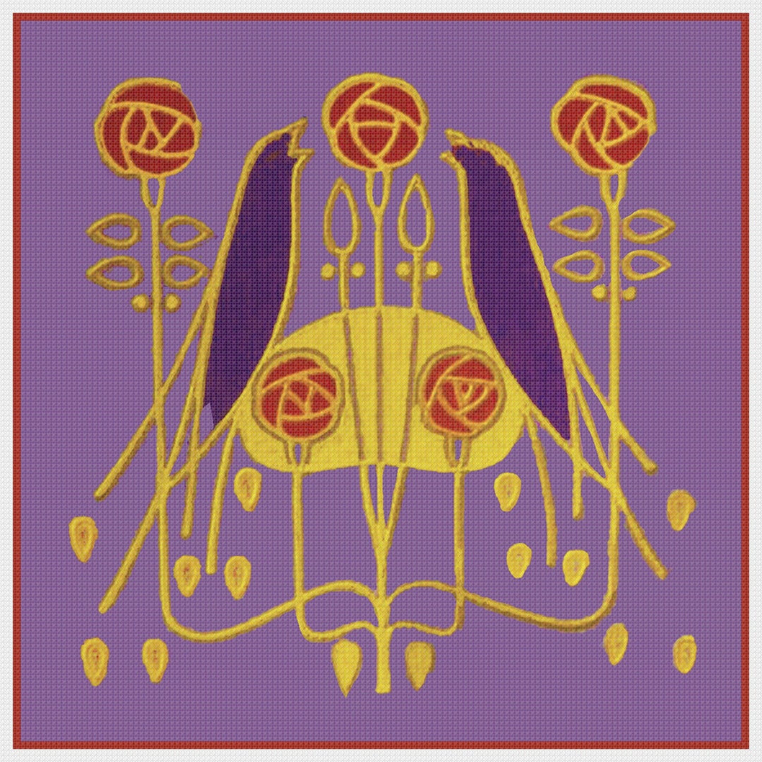 DIGITAL DOWNLOAD Talwin Morris's Roses and Birds Pattern Keeper ...