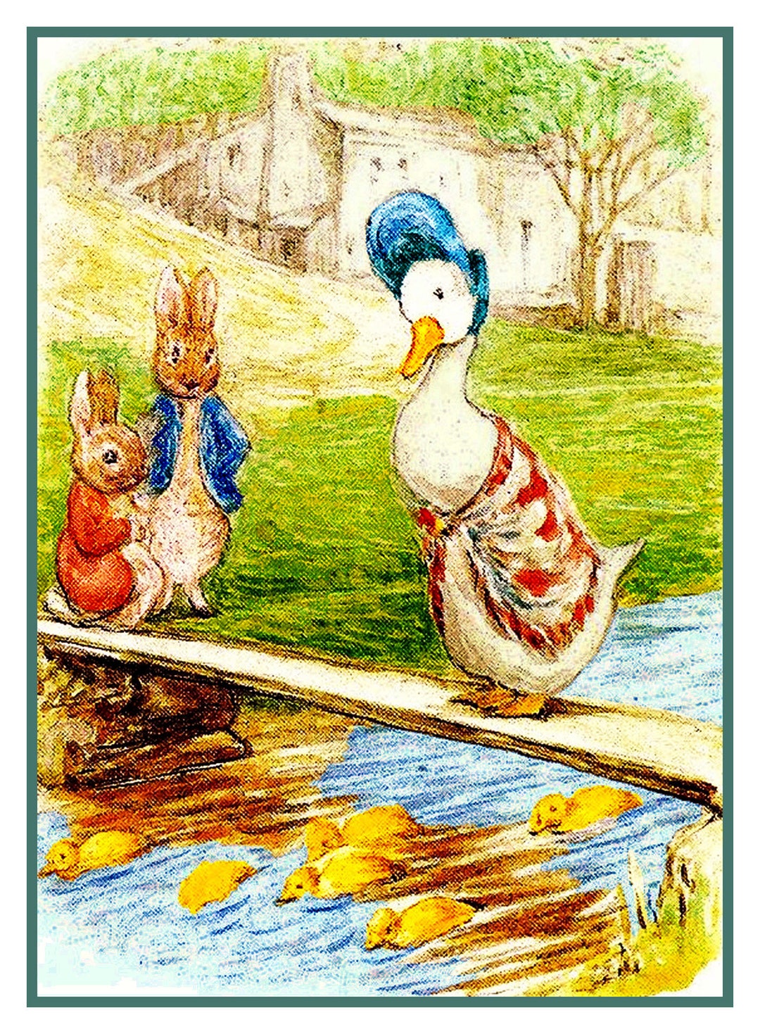 DIGITAL CHART Jemima Puddle Duck and Peter Rabbit by Beatrix Potter ...